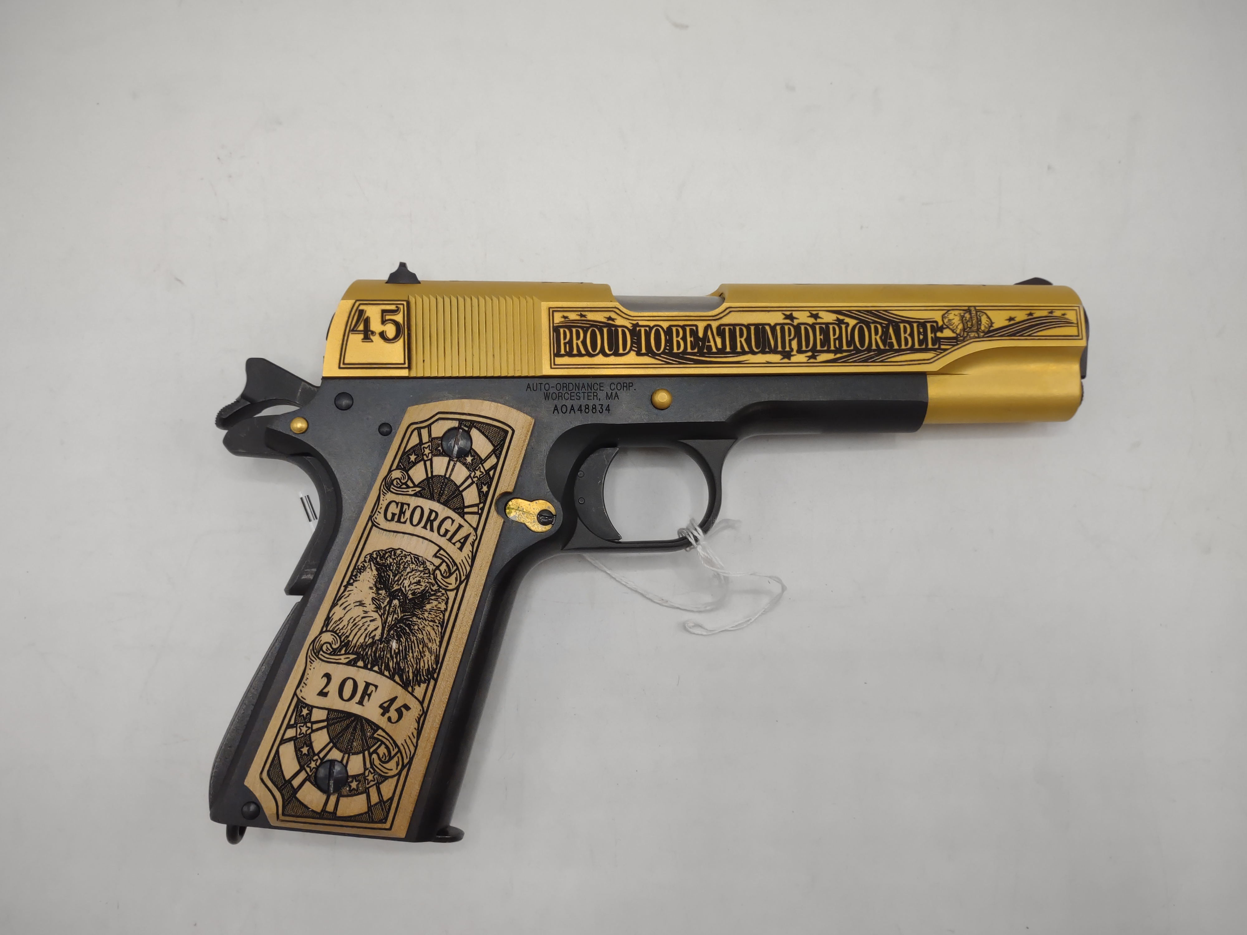 Auto Ordnance TRUMP GUN ULTRA RARE 2 OF 45 DEPLORABLES G-I-91019 - Semi ...