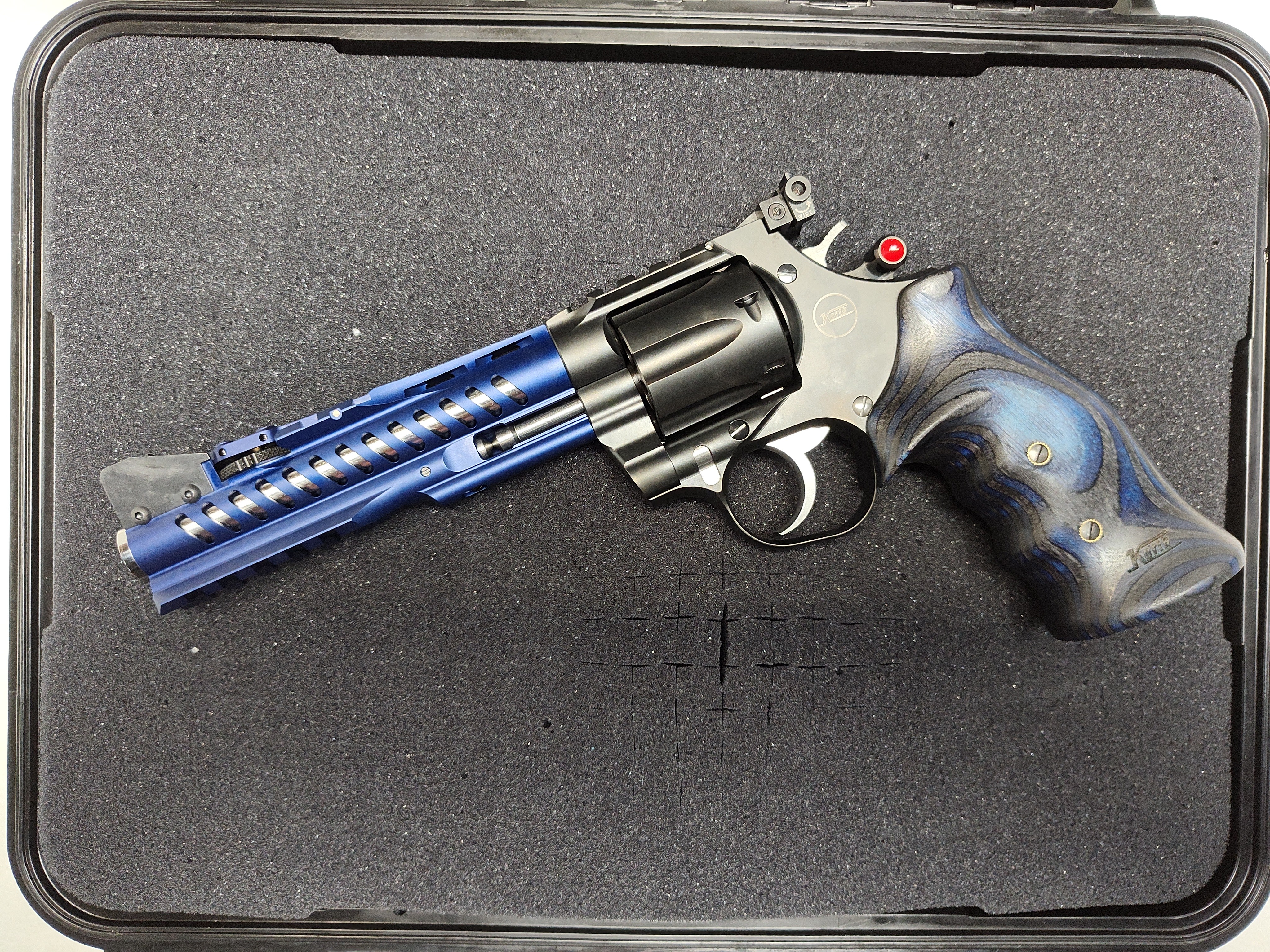 Korth GTA 357 Mag 6" Revolver Blue w/xtra cylndr 9mm Super Sport G-I ...